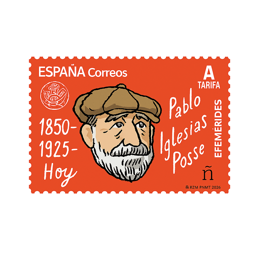 Sello Pablo Iglesias Posse 1850-1925 || Tarifa A || Pack de 5 | Correos ...